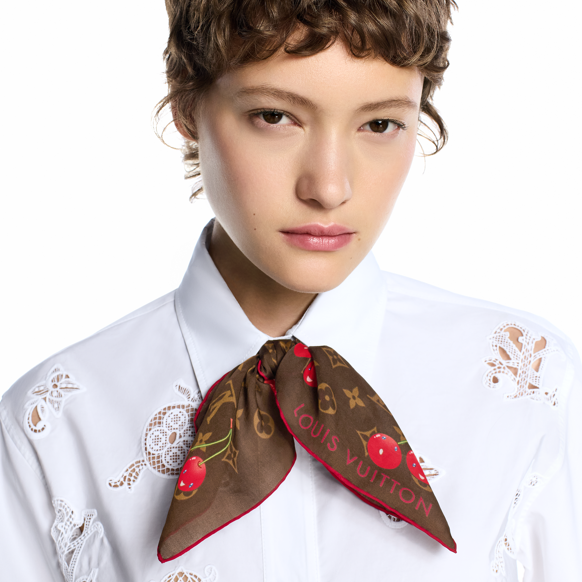 LV x TM MONOGRAM CERISE 55 方巾 - LVS00 | 路易威登LOUIS VUITTON官方线上旗舰店